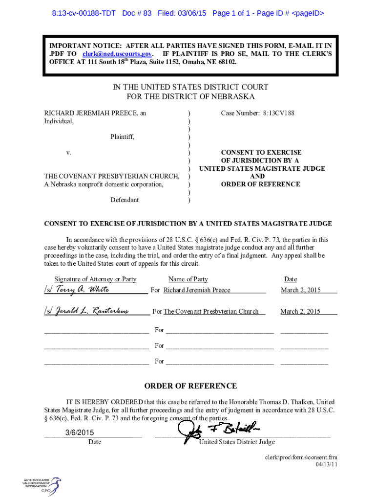 Fillable Online /s/ Terry A. White /s/ Jerald L. Rauterkus Fax Email ...