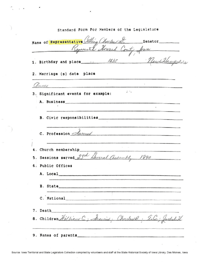 Fillable Online Fillable Online Sta ndard Form Fo r He mbers of t he Le ...