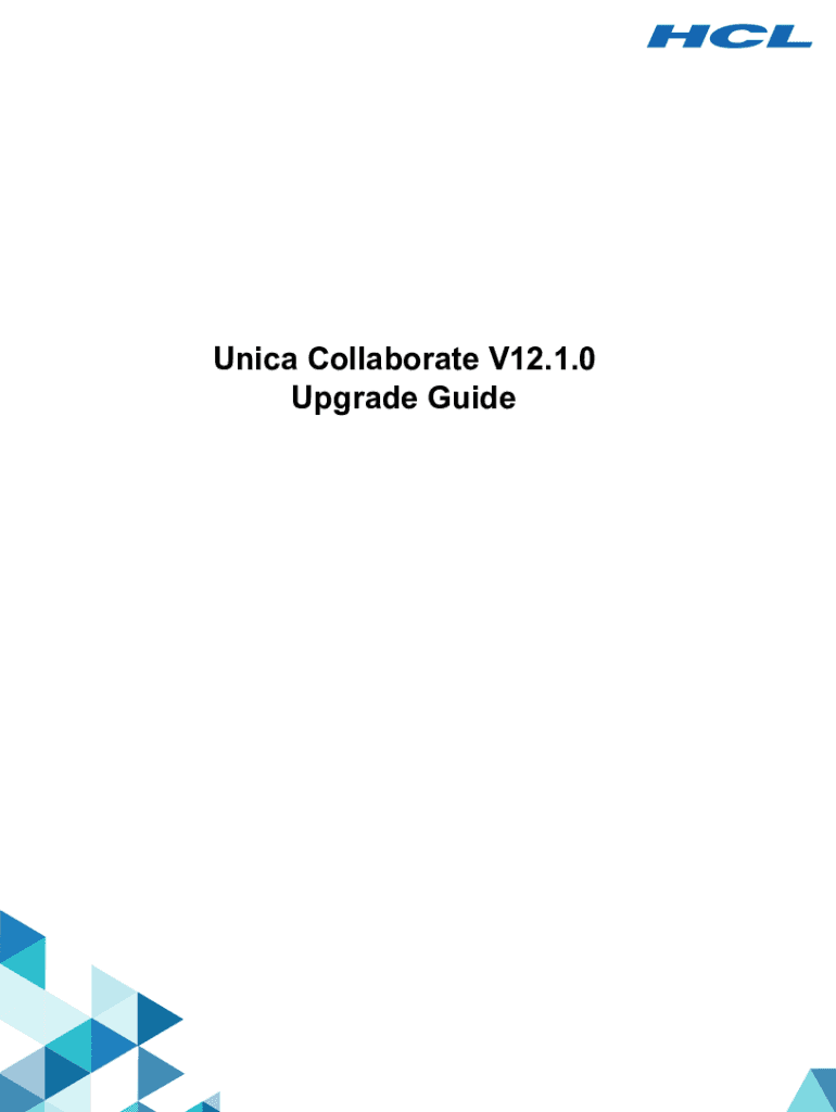 Fillable Online Unica Collaborate Upgrade Guide Fax Email Print - pdfFiller