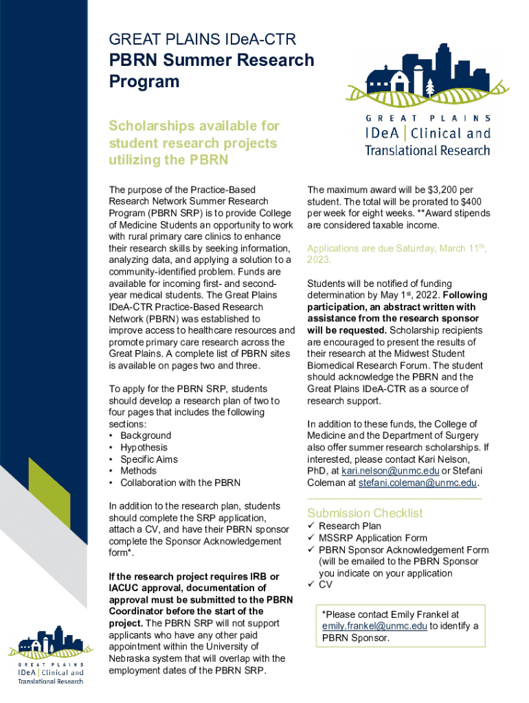 Fillable Online Summer Student Research Program - Brigham and Women's Hospital Fax Email Print ...