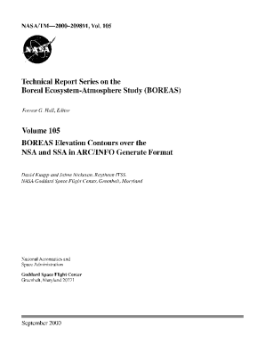 Fillable Online ntrs nasa Technical Report Series on the Boreal ...