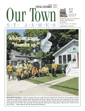 Fillable Online ECRWSS US Postage PAID Our Town POSTAL CUSTOMER Permit ...