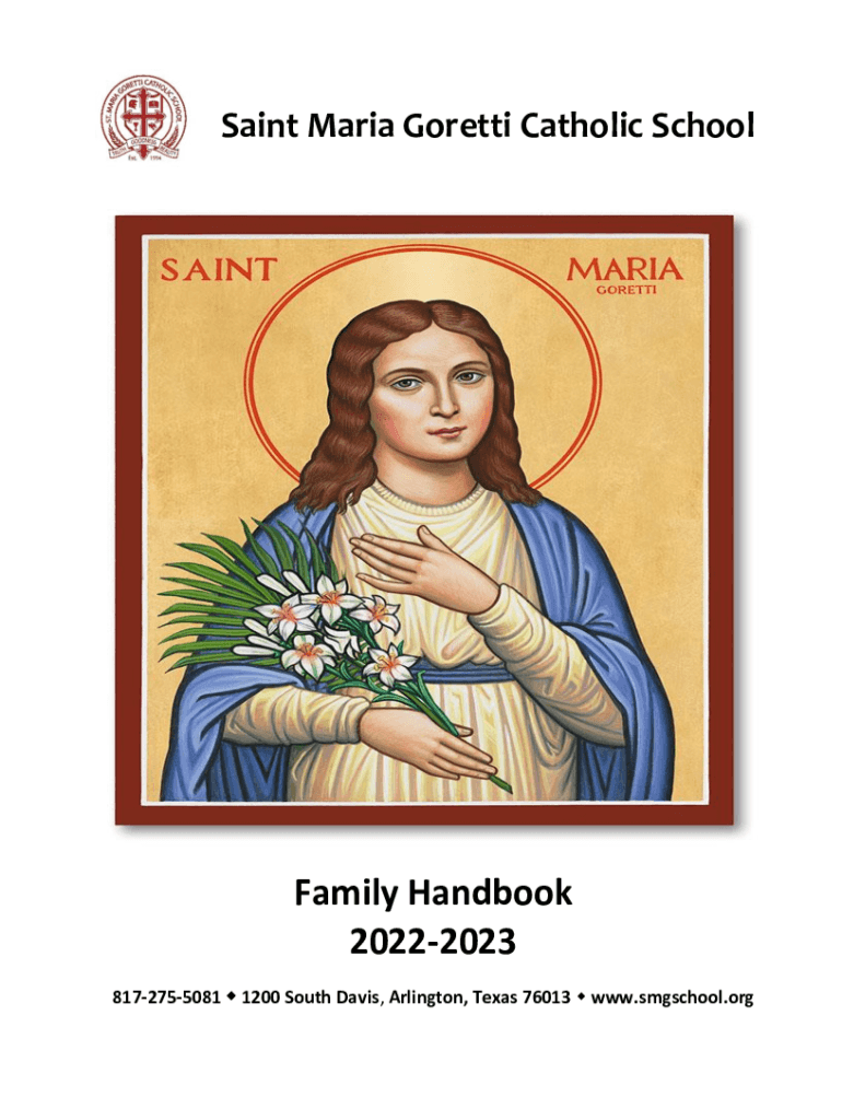 Fillable Online St. Maria Goretti Catholic School - St. Maria Goretti ...