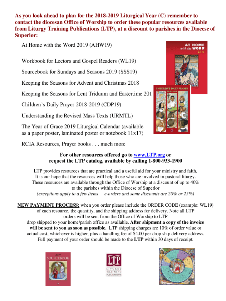 Fillable Online Liturgical Year and CalendarUSCCBLiturgical Year and ...