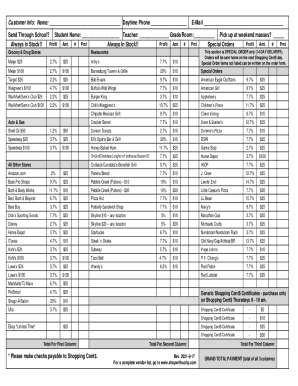 Fillable Online Fillable Online Customer Info: Name: Daytime Phone Fax ...