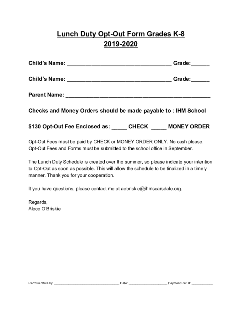 Fillable Online Grades K-8 Lunch Menu Sample - Five Day - Florida Commissioner of ... Fax Email ...