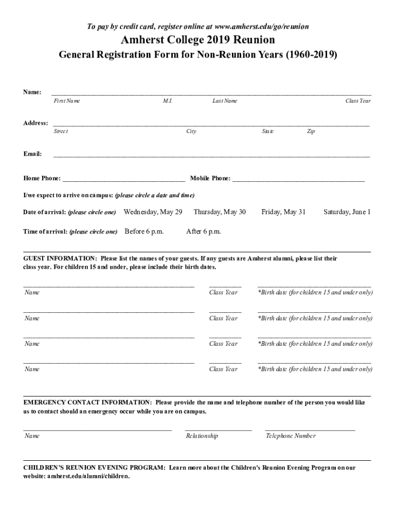 Fillable Online directory.amherst.eduofficescontrollerPayment OptionsStudent AccountsAmherst ...