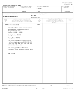 Fillable Online Fillable Online dept health form approved statement of ...