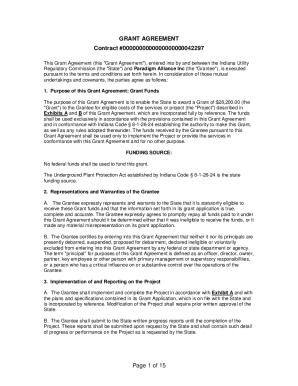 Fillable Online Grant Agreements Sample ClausesLaw Insider Fax Email Print - pdfFiller