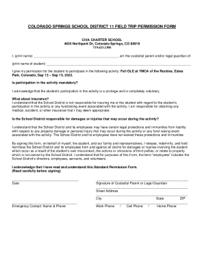 Fillable Online cssd.ezcommunicator.neteducssdCOLORADO SPRINGS SCHOOL ...