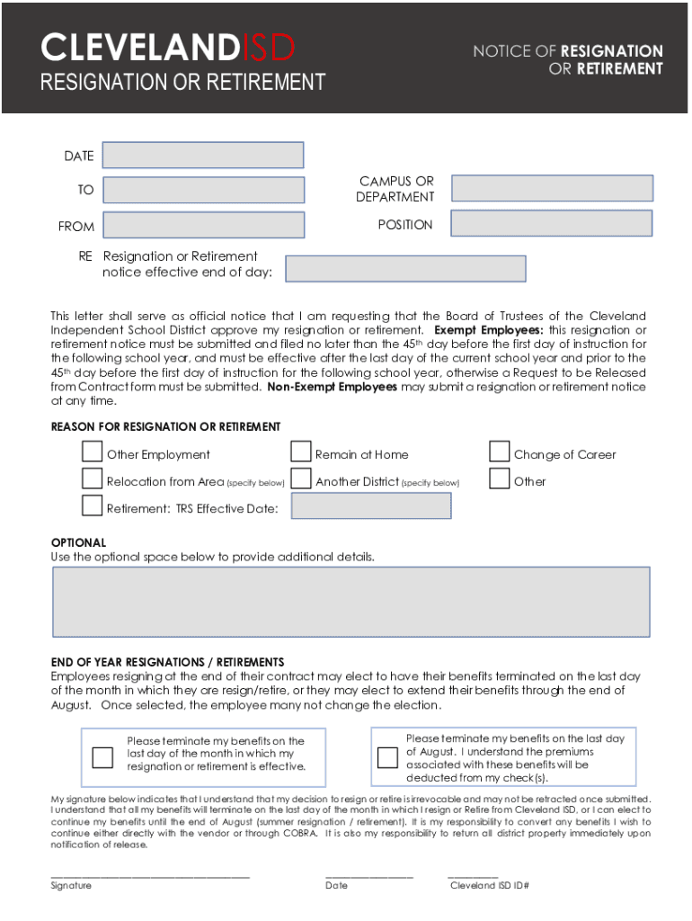 Fillable Online Resignation Letter to Employer Template in Word doc ...