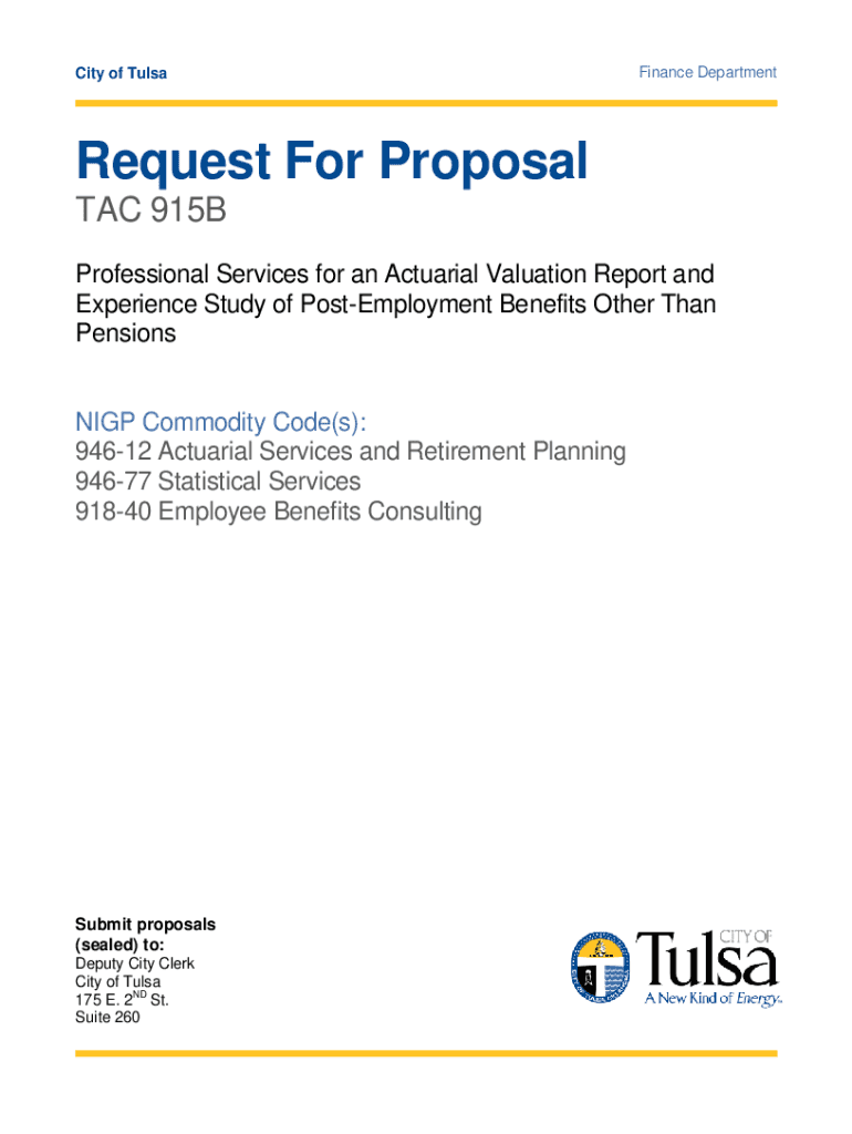 Fillable Online Fillable Online REQUEST FOR PROPOSALS FOR ACTUARIAL VALUATION ... Fax ... Fax ...