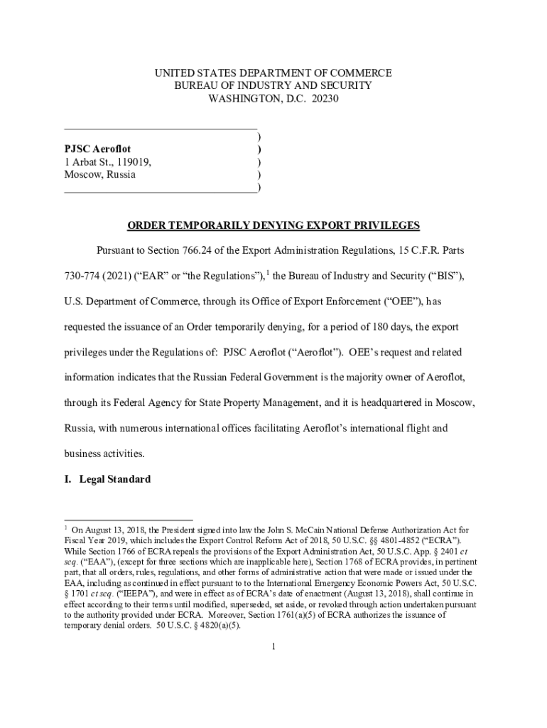 Fillable Online efoia bis doc Export Violations - United States ...