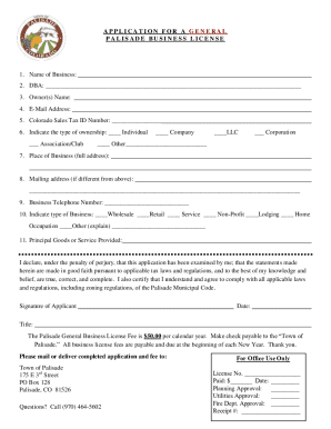 Fillable Online APPLICATION FOR A SALES TAX LICENSE Fax Email Print ...