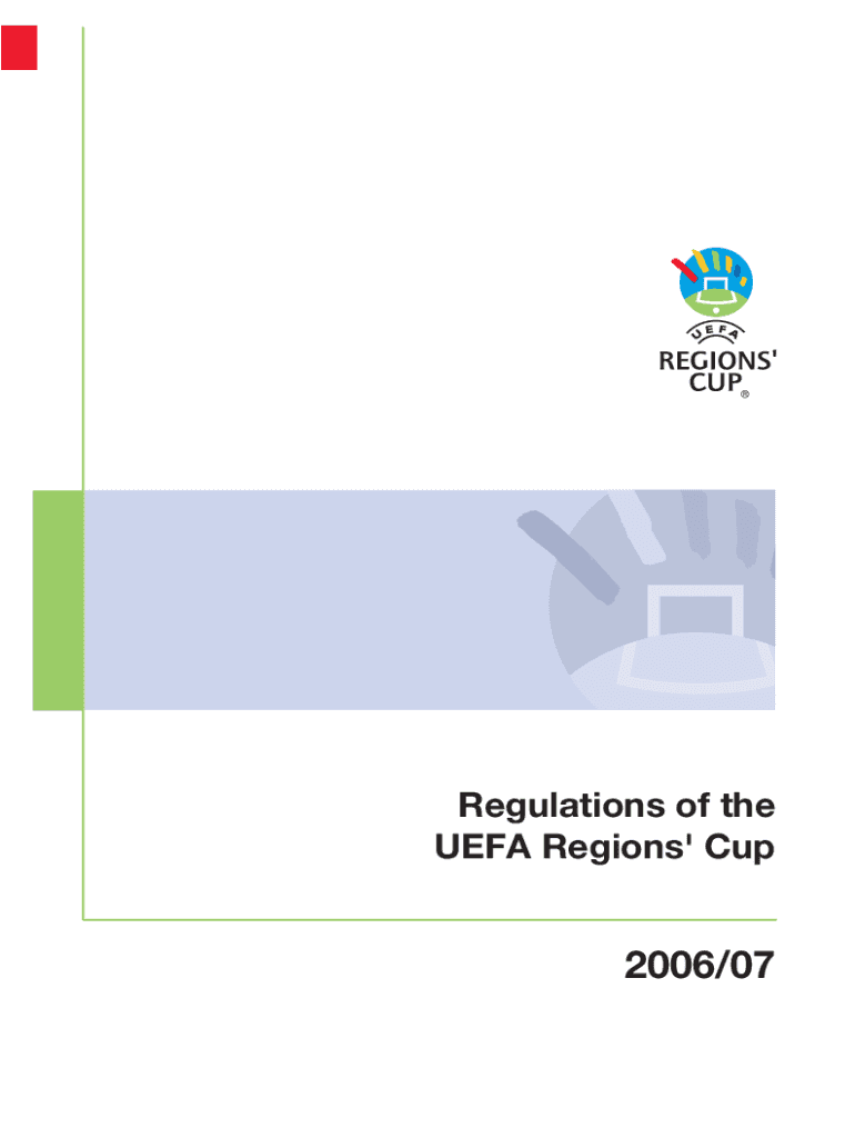 Fillable Online Article 1 Scope of application and aims of the competition - Regions Cup Fax ...