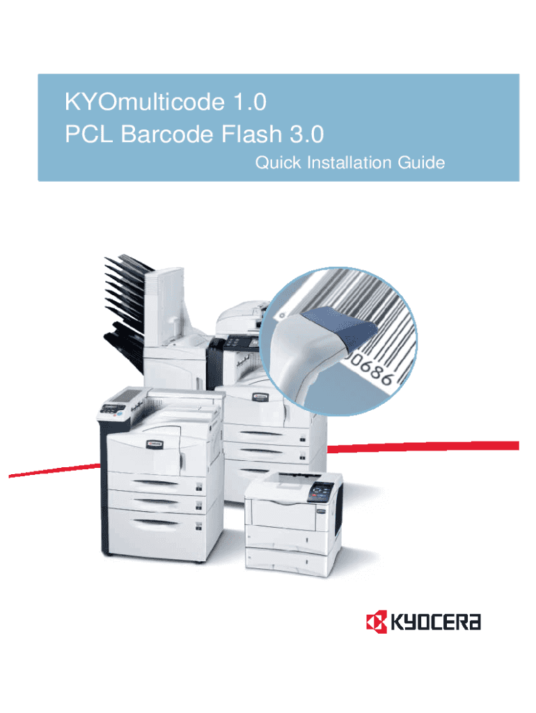Fillable Online KYOmulticode 1.0 PCL Barcode Flash 3 - Kyocera Document ...