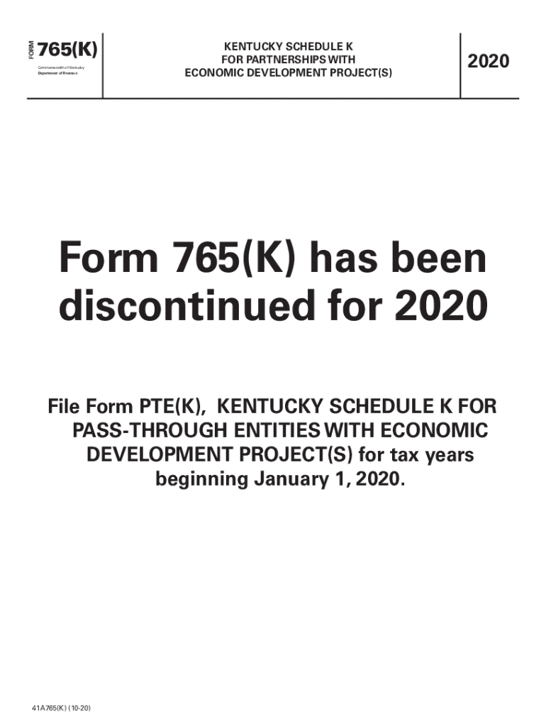 Fillable Online FORM 765-GP(K) *1800030037* KENTUCKY SCHEDULE K FOR GENERAL ... Fax Email Print ...