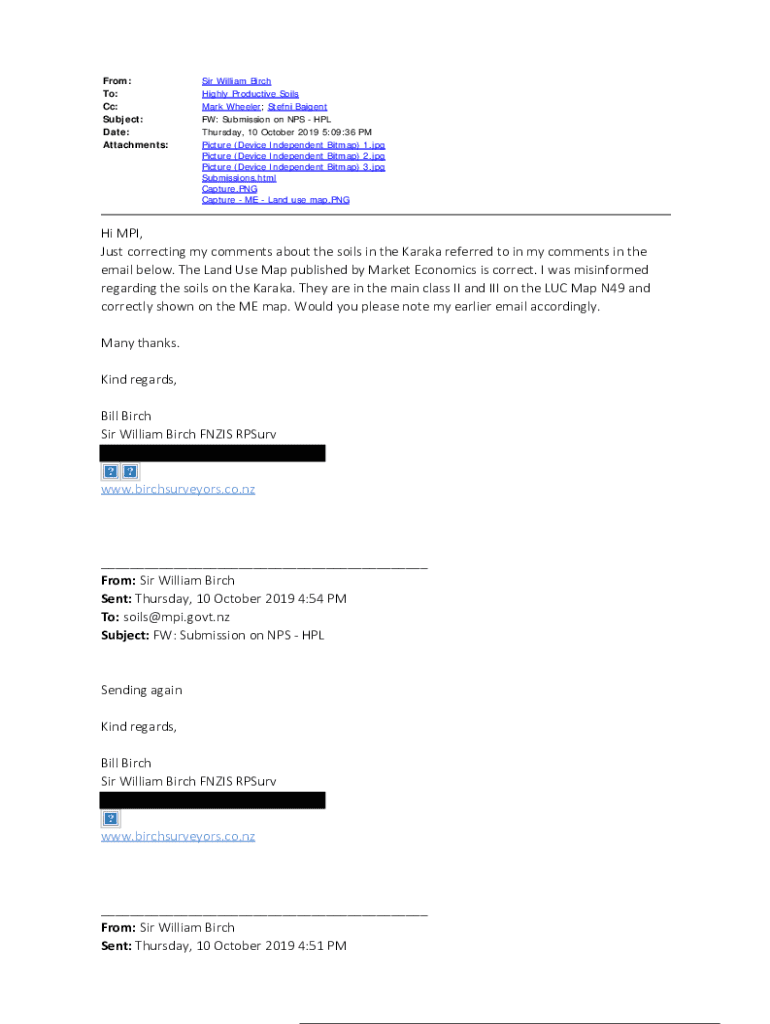 Fillable Online Sir William Birch Highly Productive Soils Mark Wheeler ...