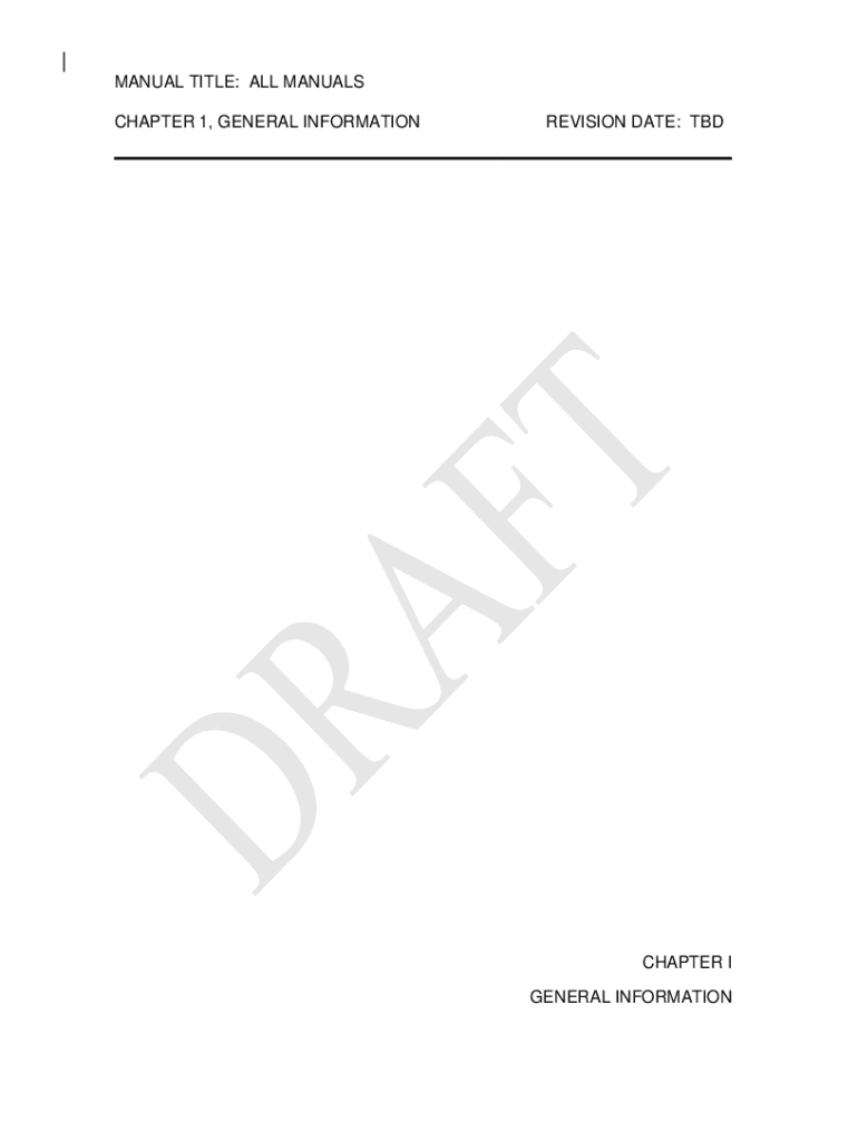Fillable Online Fillable Online All Manuals - Chapter 1 - General Information Fax Email ... Fax ...