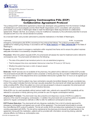 Fillable Online doh wa Emergency Contraceptive Pills (ECP ...