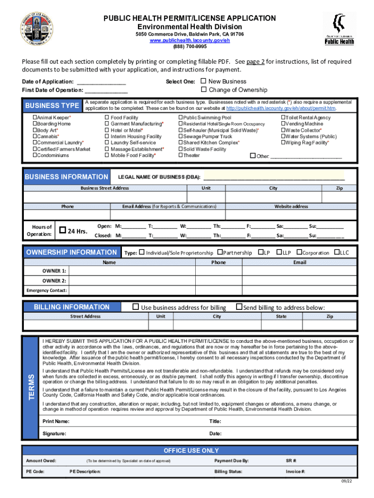 Fillable Online Public-Health-Permit-License-Application.pdf Fax Email ...