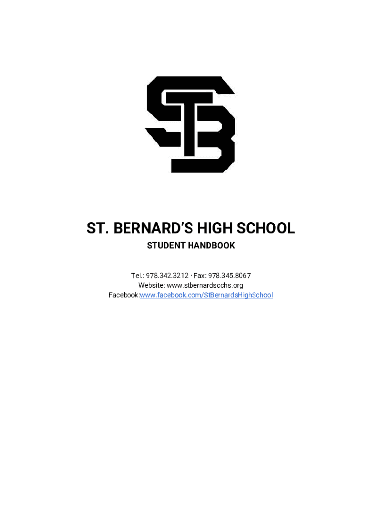 Fillable Online How to Become a Bernardian - St. Bernard's High School Fax Email Print - pdfFiller