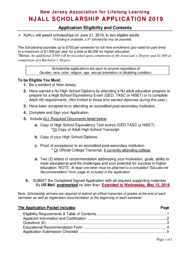 Fillable Online NJALL AWARDS NOMINATION FORM - New Jersey Association ...