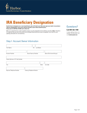 Fillable Online IRA Beneficiary Forms May Be More Important Than Your ...