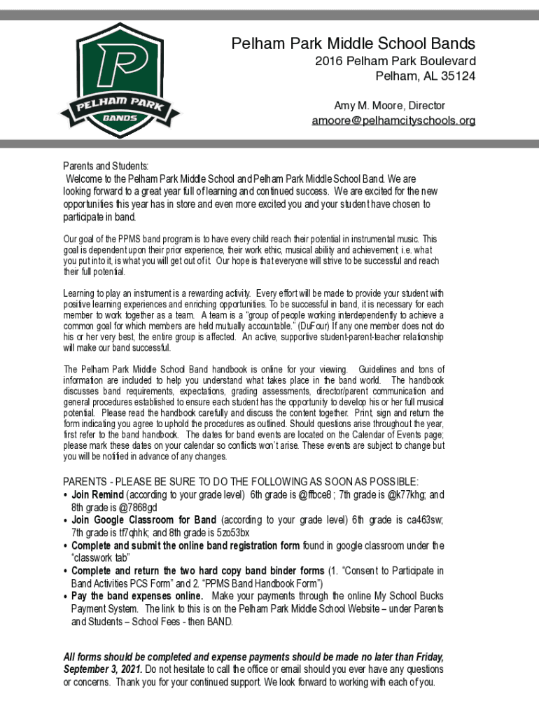 Fillable Online Pelham Park Middle Staff Directory - Pelham Park Middle ...