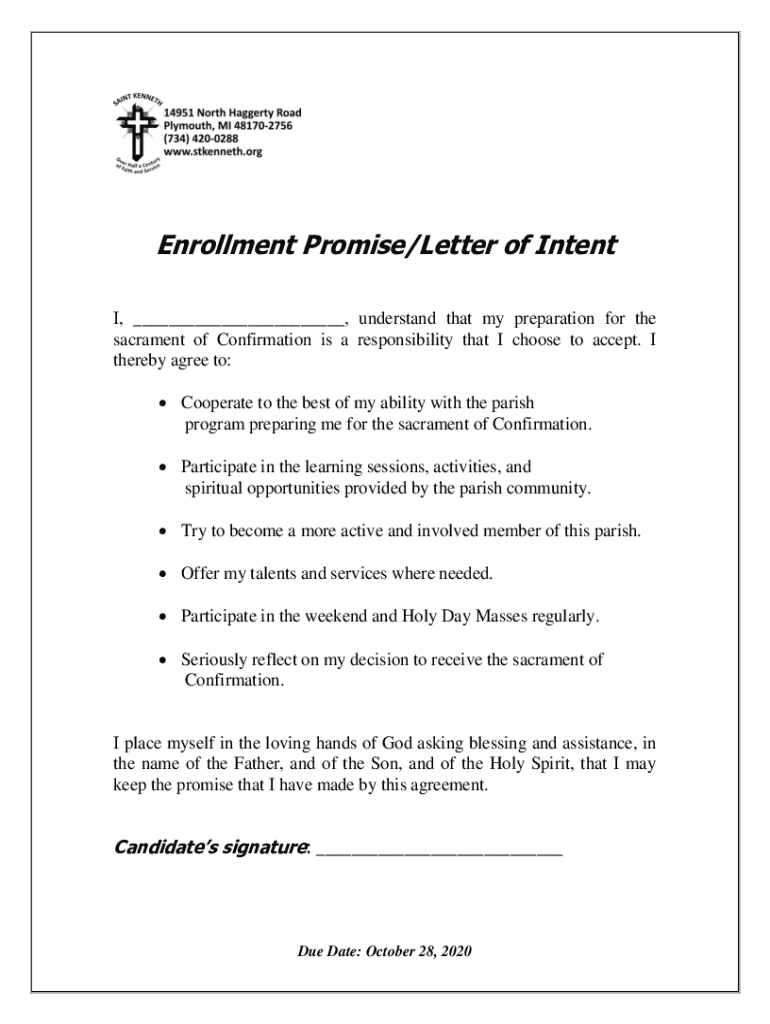Fillable Online Enrolment Confirmation Letter: Sample Templates ...
