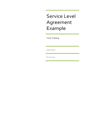 Fillable Online 11 Service Level Agreement Examples to Track your ...