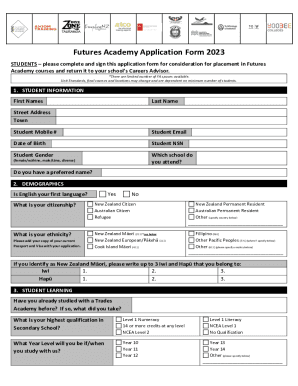 Fillable Online International Academy Application Form 2023How to Apply Fax Email Print - pdfFiller