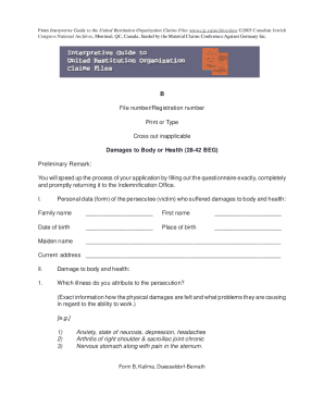 Fillable Online Interpretive Guide to the United Restitution ...