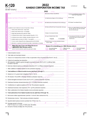 Fillable Online 2022 Corporate Income Tax Forms and Instructions. 2022 ...