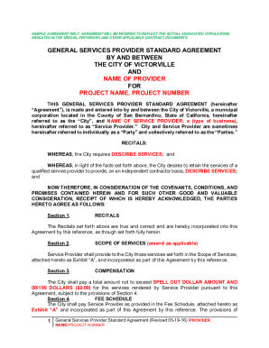 Fillable Online Modifications to Reflect Four-Party Agreement Sample ...