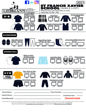 Fillable Online St. Francis Xavier SchoolSt. Francis Xavier School Fax ...