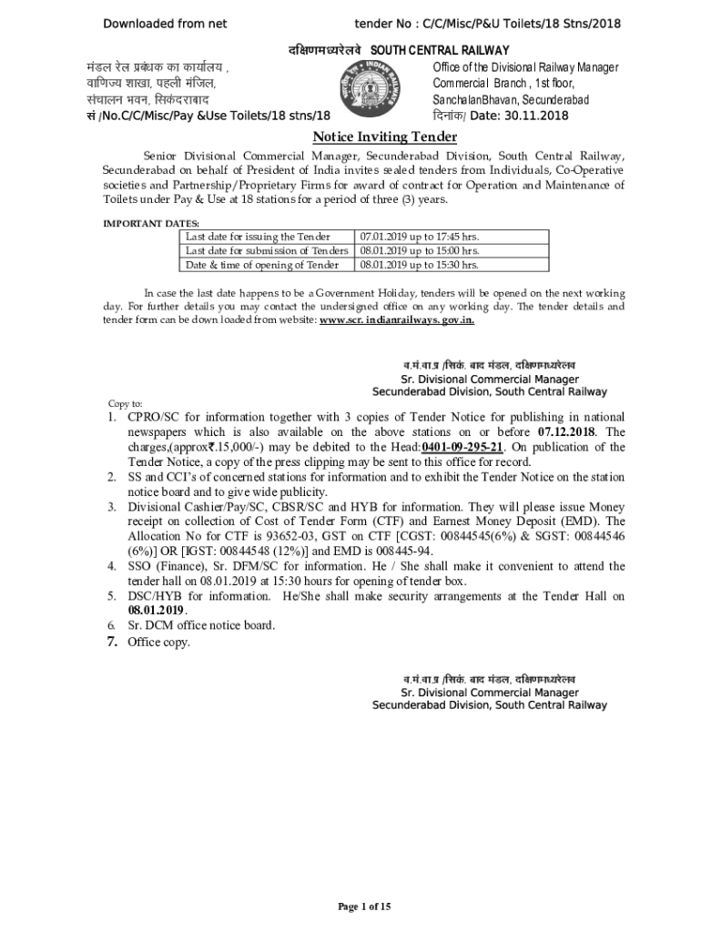 Fillable Online scr.indianrailways.gov.inviewsectionOfficial Contact ...
