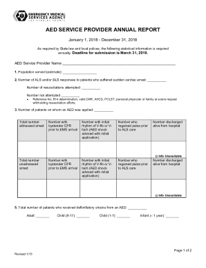 Fillable Online file lacounty aed service provider annual report Fax ...