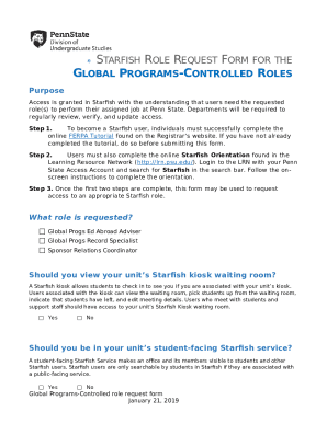 STARFISH ROLE REQUEST - University of North Carolina Wilmington Doc ...