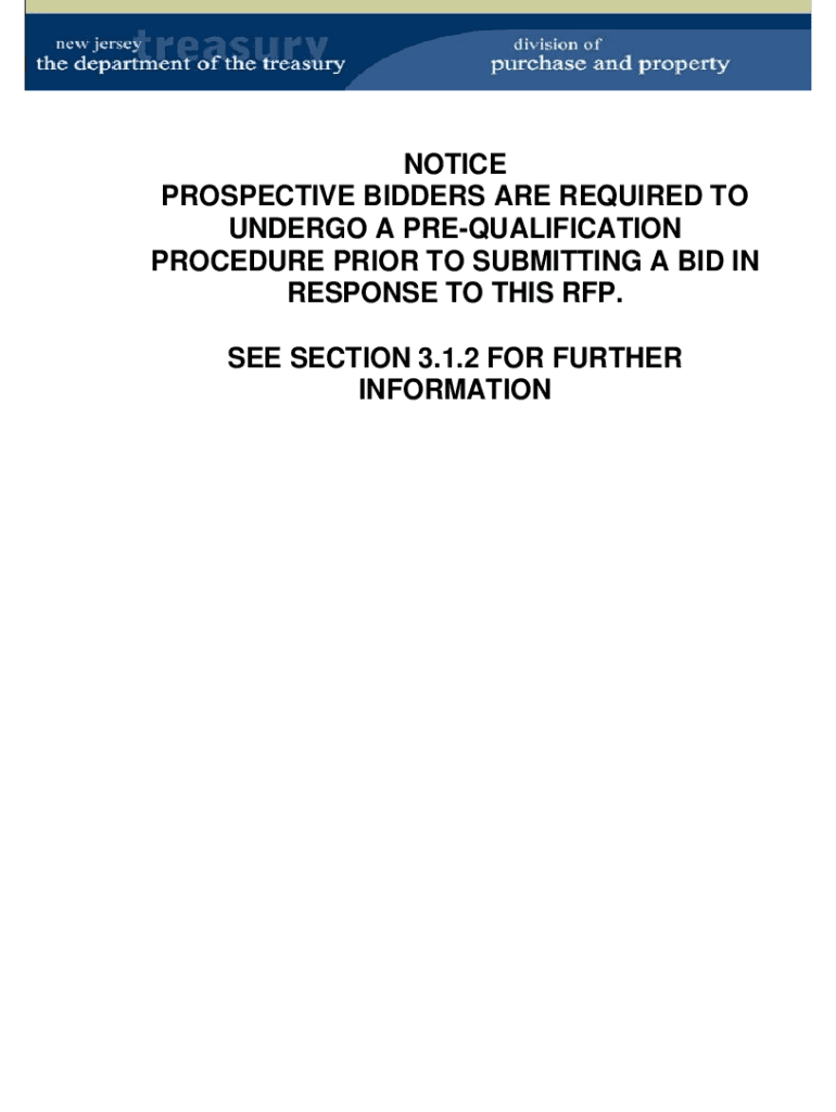 Fillable Online Pre-Qualification of BiddersFTAPre-Qualification of BiddersFTAPre-Qualification ...