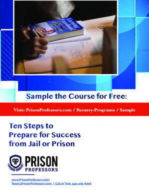 Fillable Online Release Plan from Federal Prison Sample - Prison ...