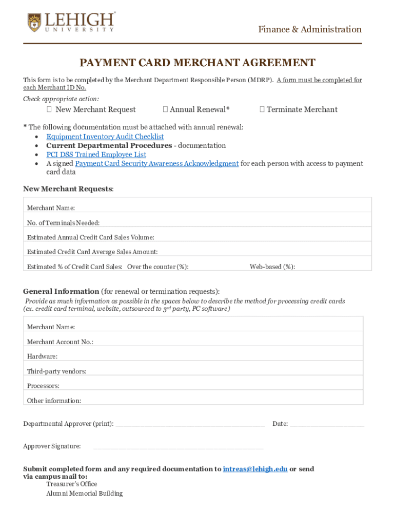 Fillable Online financeadmin lehigh Debunking the Merchant ...
