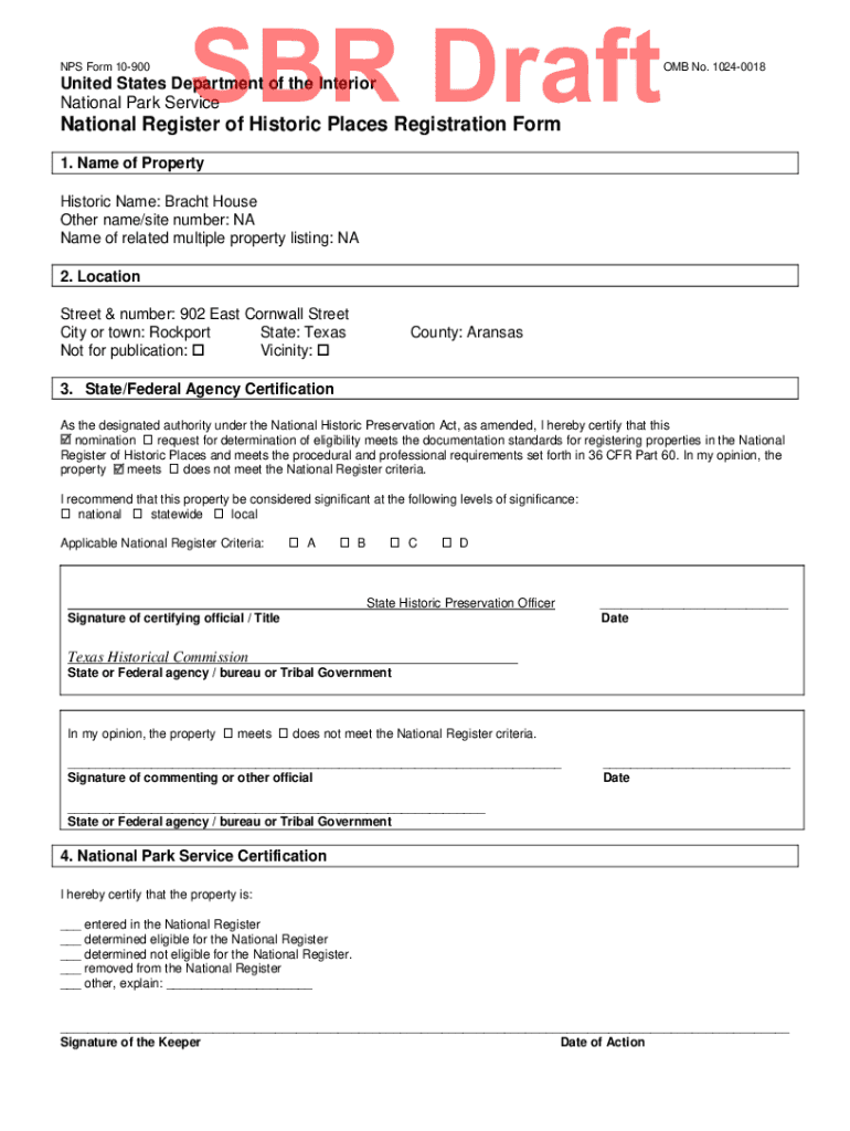Fillable Online National Register Publications & Forms THC.Texas.gov - Texas ... Fax Email Print ...