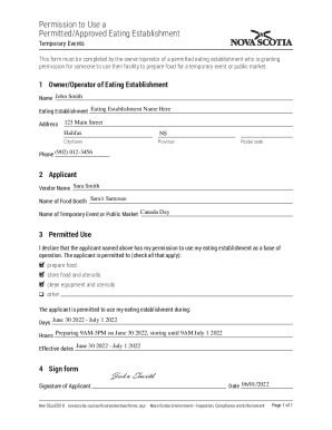 Fillable Online Food Protection Inspection, Compliance and Enforcement ...