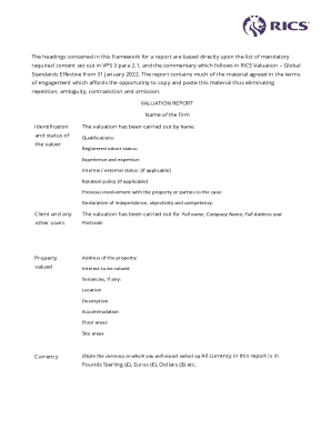 Fillable Online Sample-RICS-Valuation-ReportResidential.pdf - Cosey ...