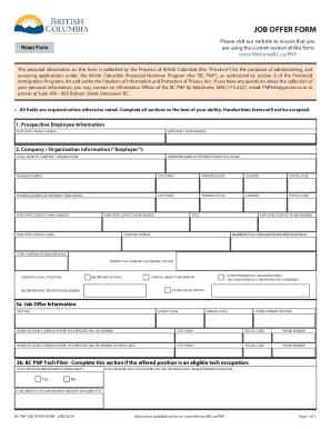 Fillable Online Job Offer Form - Fill and Sign Printable Template ...