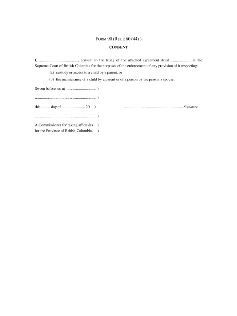 Fillable Online FORM 90 (RULE 60 (44) ). Supreme Court Rules, Form 90 ...