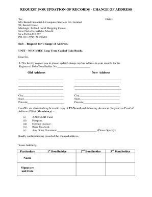 Fillable Online Sample request letter to change information on records ...