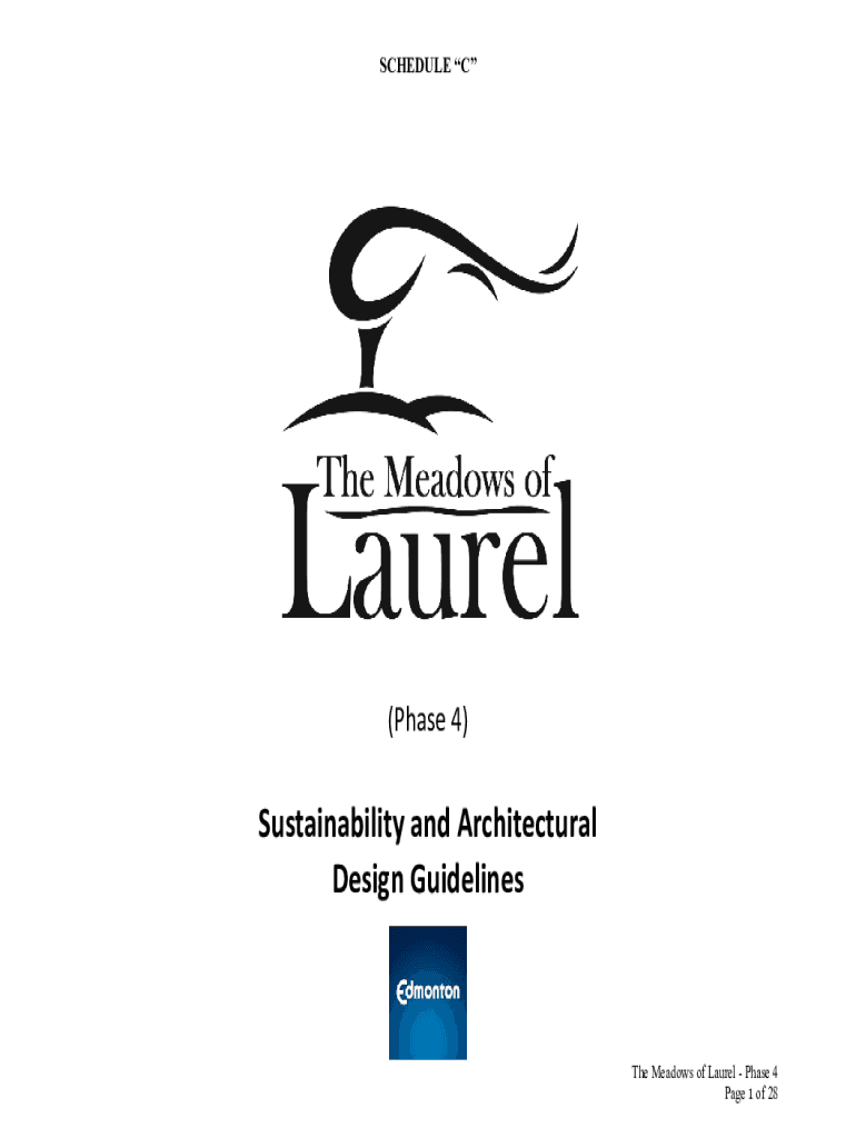 Fillable Online Meadows of Laurel Phase 4 Sustainability and Architectural Design Guidelines ...