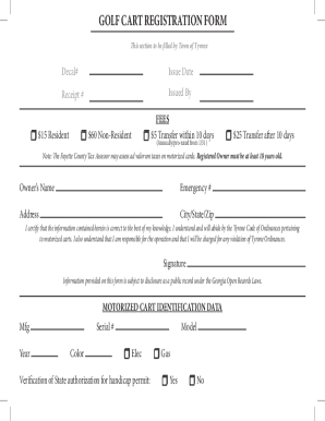 Fillable Online GC-2. GOLF CART PERMIT APPLICATION - Fill and Sign ...